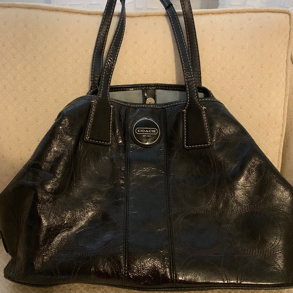 Coach Signature Stitch Frame Carryall K1093-F15658 - Gem